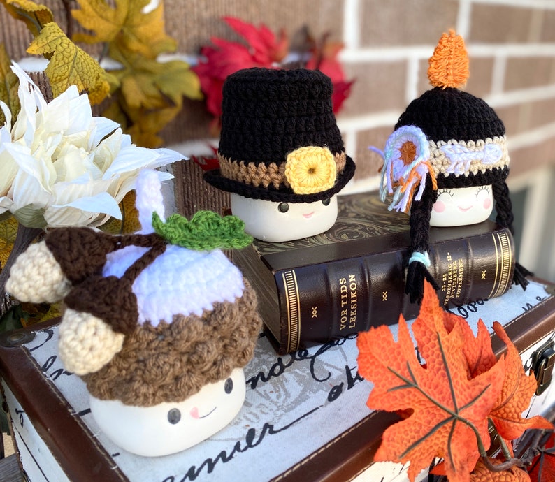 Thanksgiving Marshmallow Mug Hats in 3 Different Styles - Etsy
