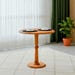 Round Dining Table for Small Spaces, Modern Solid Wood Bistro Table ...