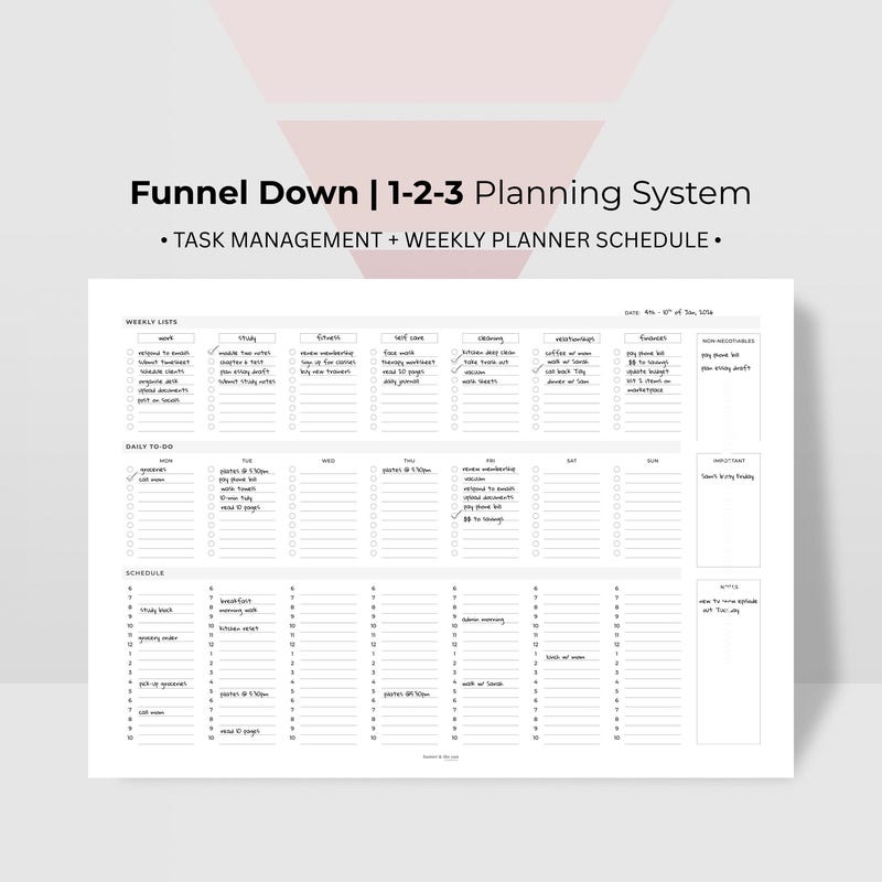 2026 Weekly Planner Pad - Etsy