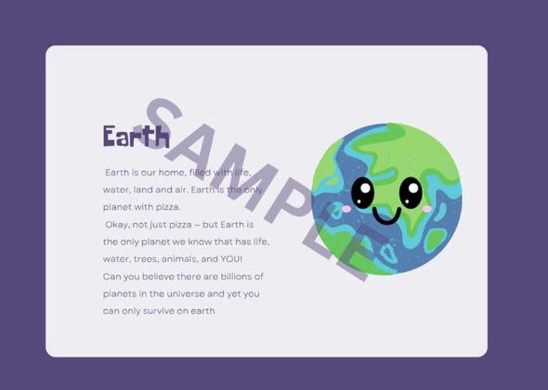 Solar System Printable Book for Kids | Preschool & Kindergarten ...