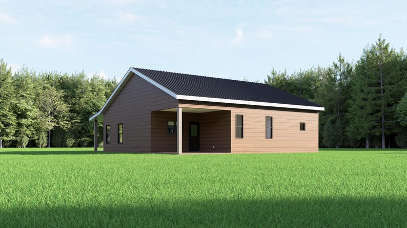 House Plan | 3 Bedroom 2 Bath | 40x40 Feet | 1,600 Sq Ft Floor Plan ...