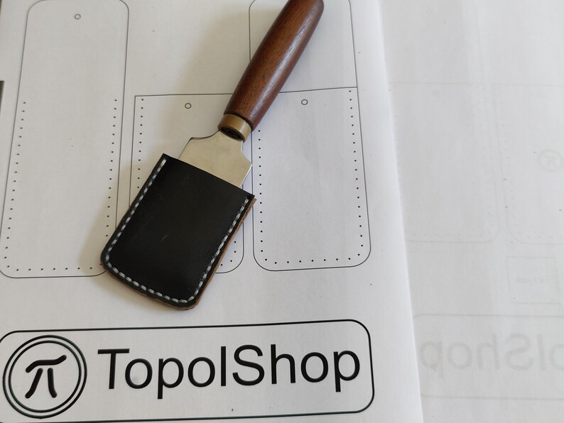 Japanese Leather Skiving Knife Sheath Pattern: PDF Template (digital ...