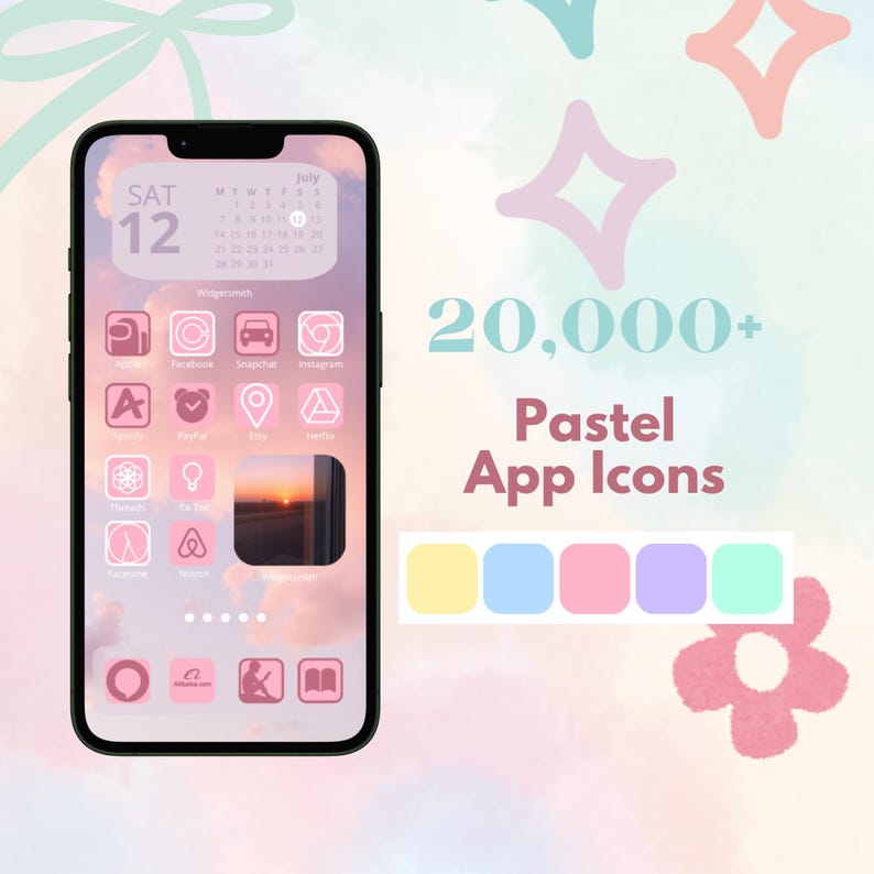 Pastel App Icon Pack: 20,000+ Ios & Android Icons, Widgets, Wallpapers ...