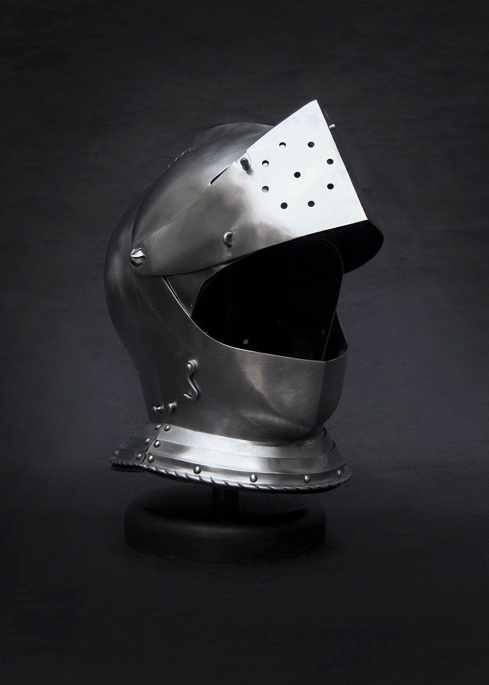 Medieval Close Helmet – Handmade 16th Century Knight Armor Replica ...