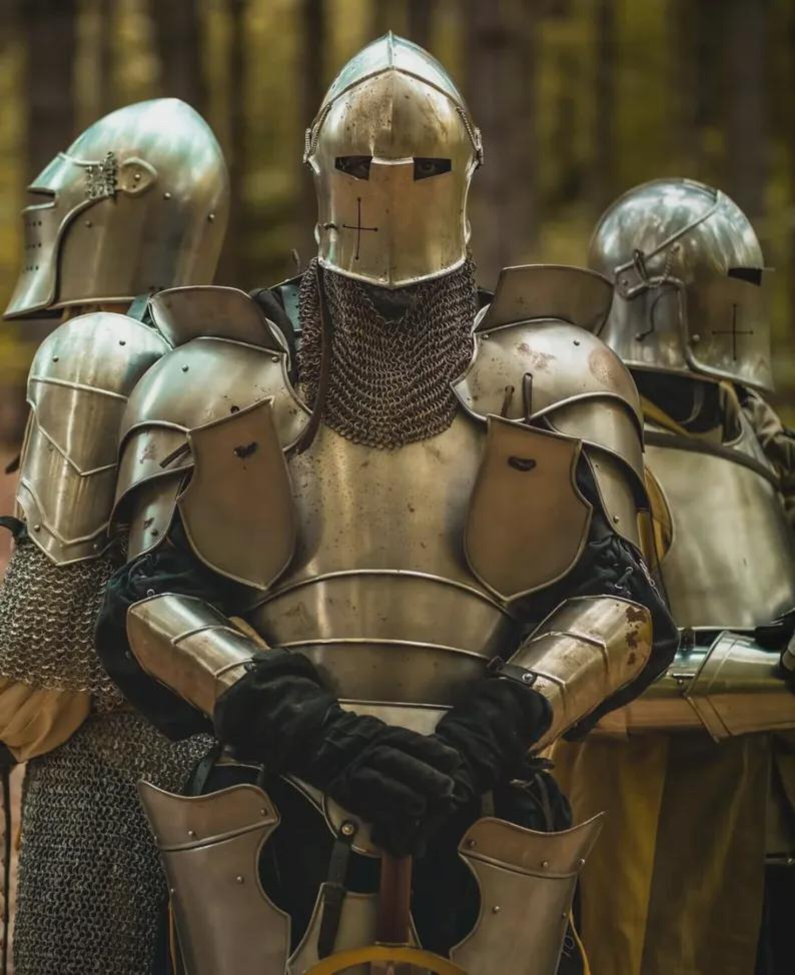 Fully Wearable Knight Suit – Barbuta Visor Helmet & Full Mild Steel ...