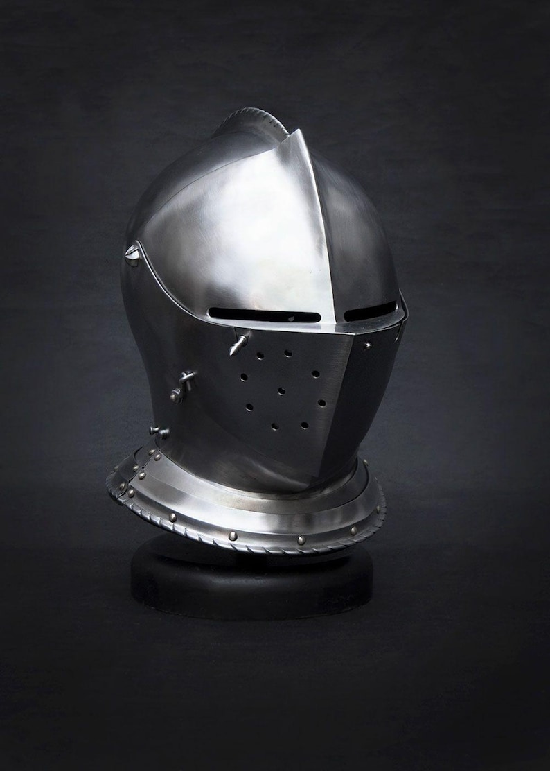 Medieval Close Helmet – Handmade 16th Century Knight Armor Replica ...