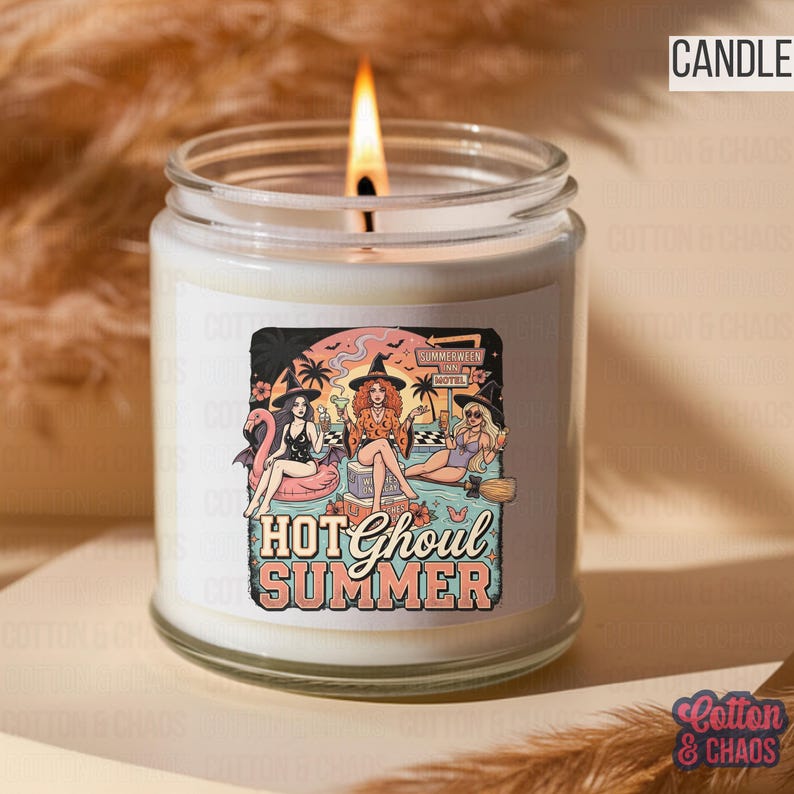 Hot Ghoul Summer Matte Poster | Summerween Wall Art | Halloween All ...