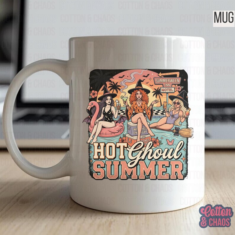 Hot Ghoul Summer Matte Poster | Summerween Wall Art | Halloween All ...
