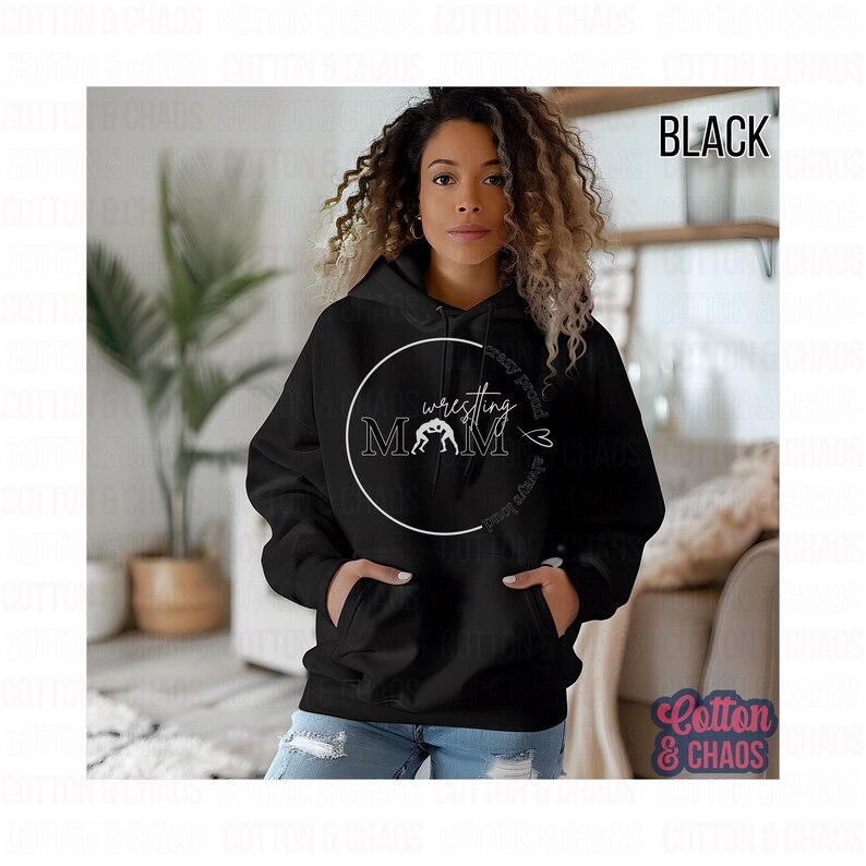 Wrestling Mom Hoodie | Personalized Wrestling Mom Hoodie With Sleeve ...