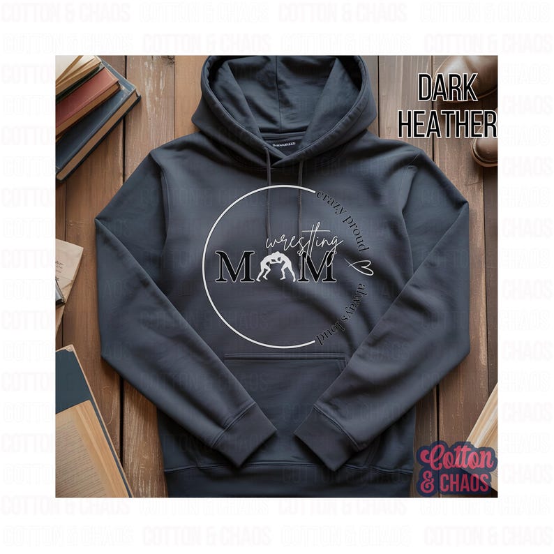 Wrestling Mom Hoodie | Personalized Wrestling Mom Hoodie With Sleeve ...
