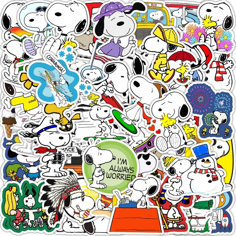 Snoopy Stickers - Etsy