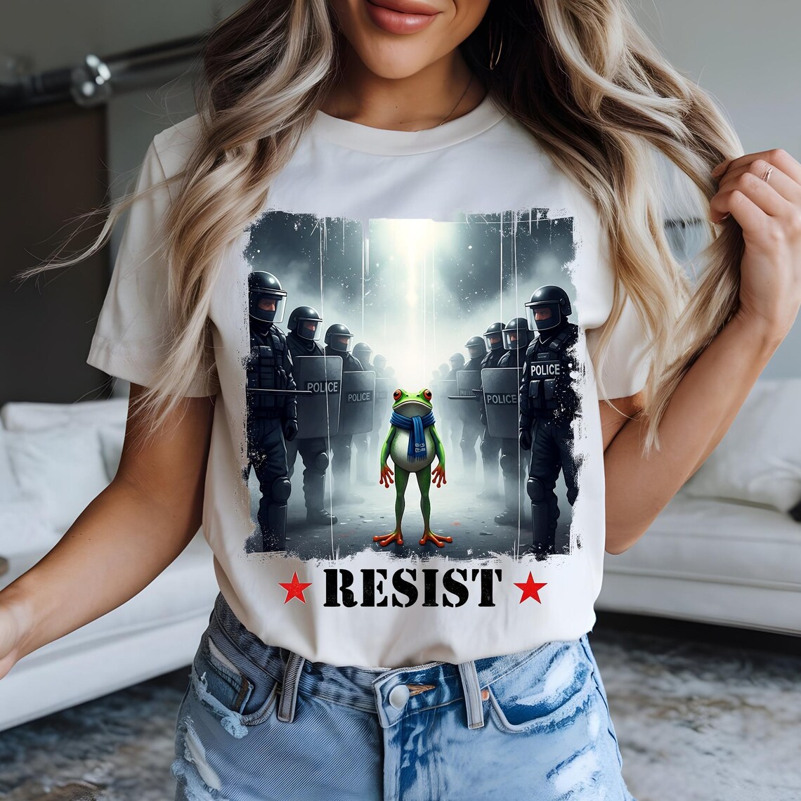 Portland Frog Protest PNG, Resist Political Art PNG, Activist Digital ...