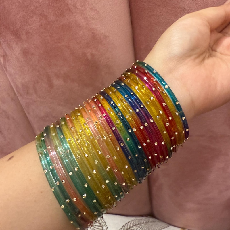 Raindrop Bangles - Etsy