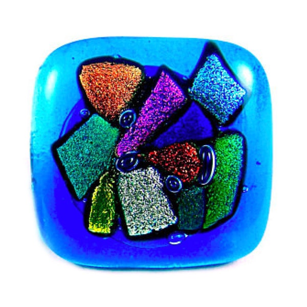 Dichroic Glass Knobs - Etsy