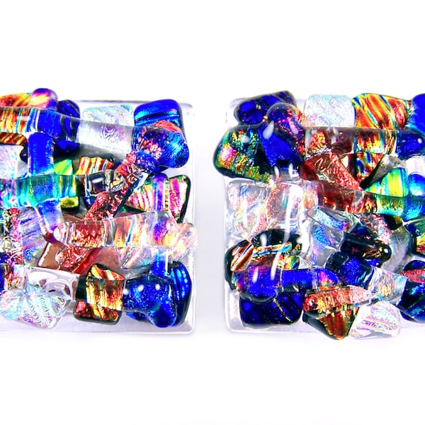 Dichroic Glass Knobs - Etsy