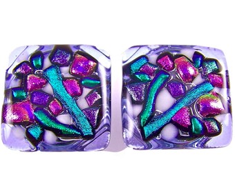 Dichroic Glass Knobs - Etsy