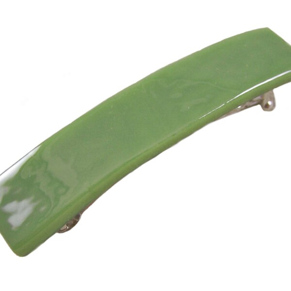 Green Barrette - Etsy