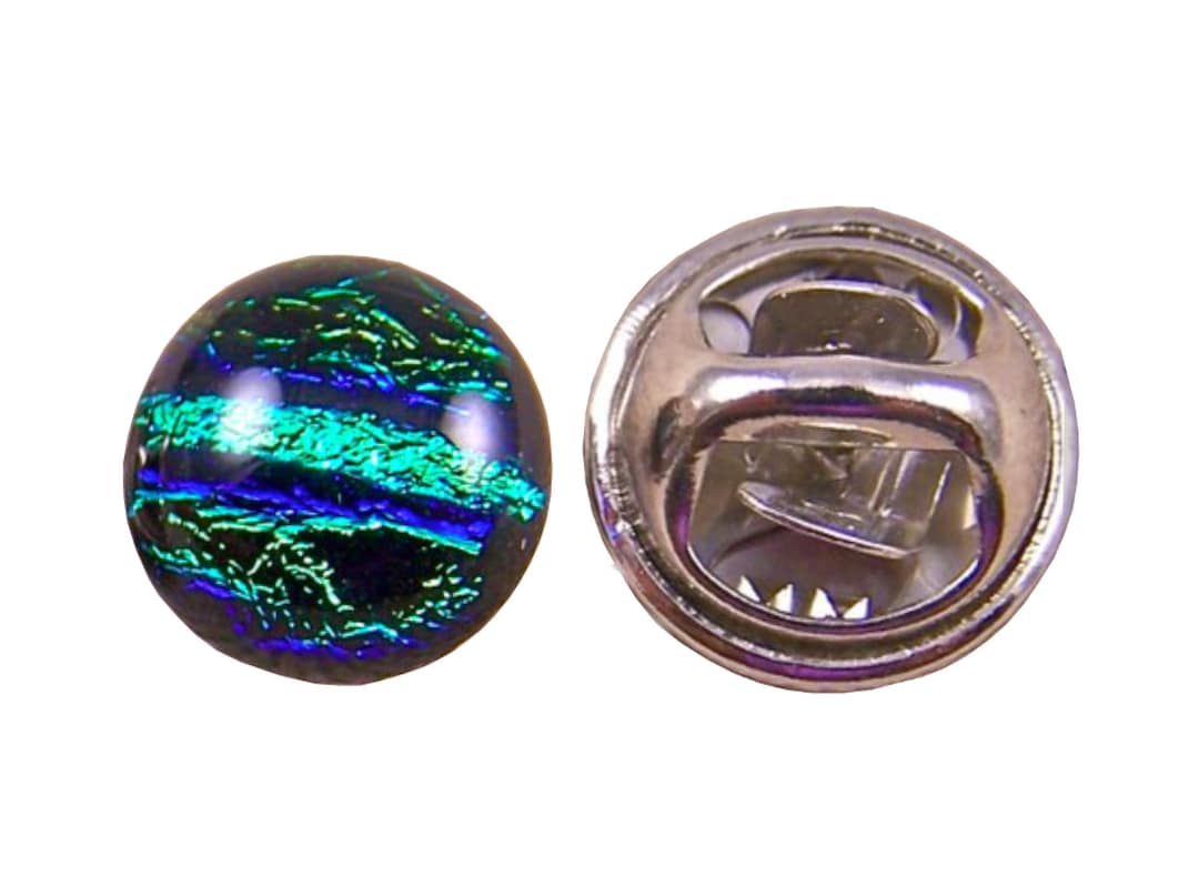 Dichroic Glass Tiny Tie Tack Pinch Pin 1/4 7mm - Etsy