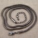 Calypso Snake Chain Gunmetal Black Silver Adjustable 19 20 - Etsy