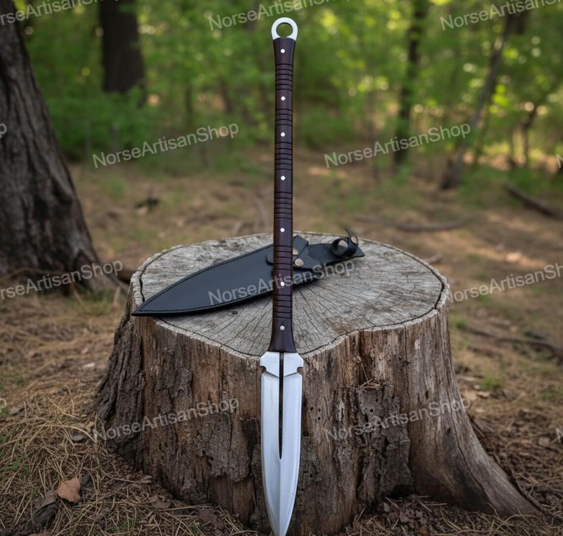 Hand-forged Hunting Spear | 12 Inch Blade | Collectible Decorative ...