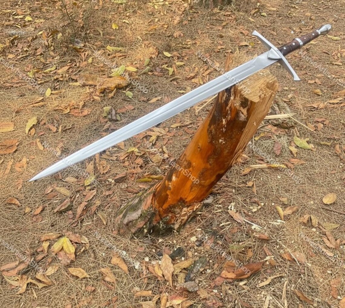 Handmade Medieval Longsword With Leather Scabbard | Historical ...