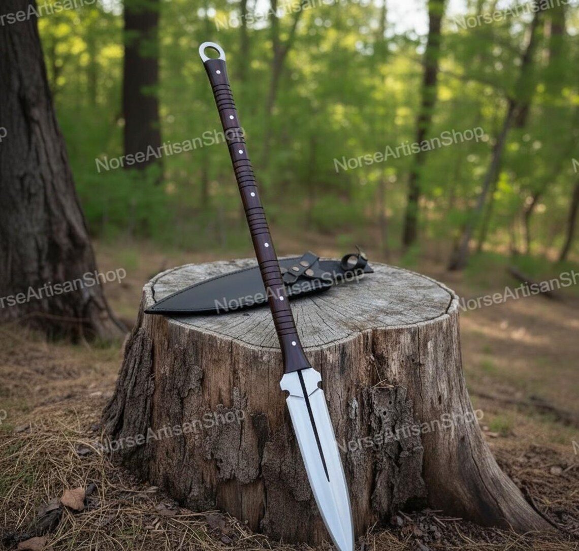 Hand-forged Hunting Spear | 12 Inch Blade | Collectible Decorative ...