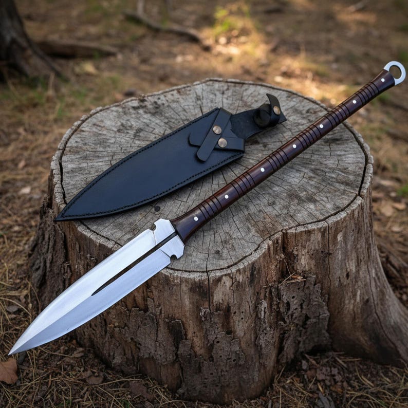 Hand-forged Hunting Spear | 12 Inch Blade | Collectible Decorative ...