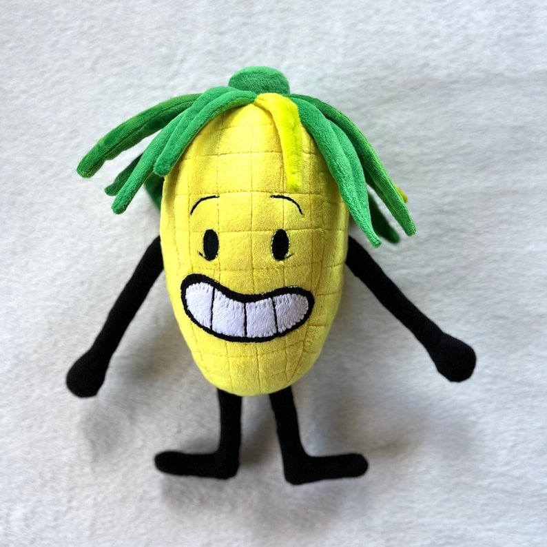 Corn Plush Toy. Cartoon Object.colectible Plushie. Handmade Doll - Etsy