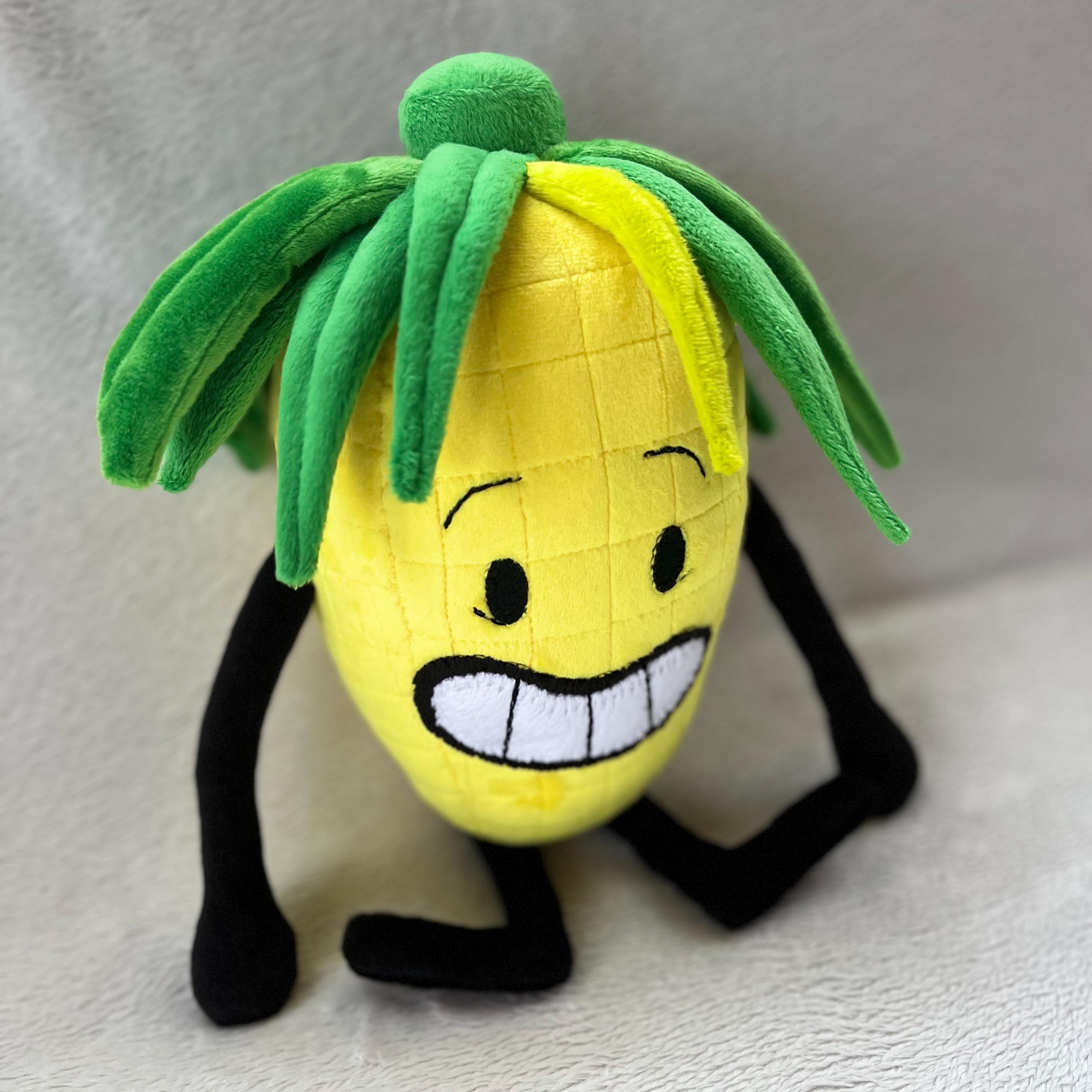 Handmade Fan Art Stuffed Doll. Corn Plush . Cartoon Object. Character ...