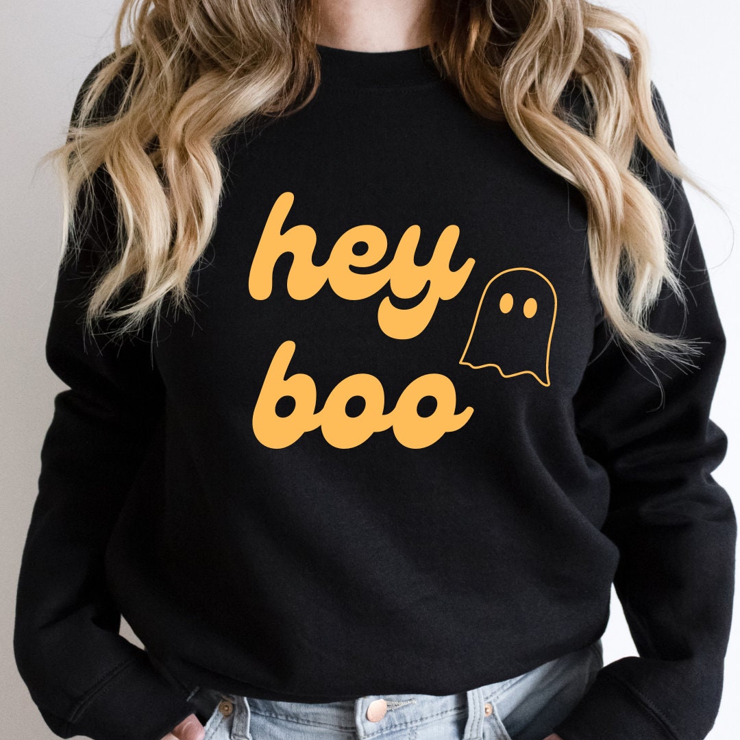 Hey Boo SVG | Sweatshirt SVG | Digital Download - Etsy