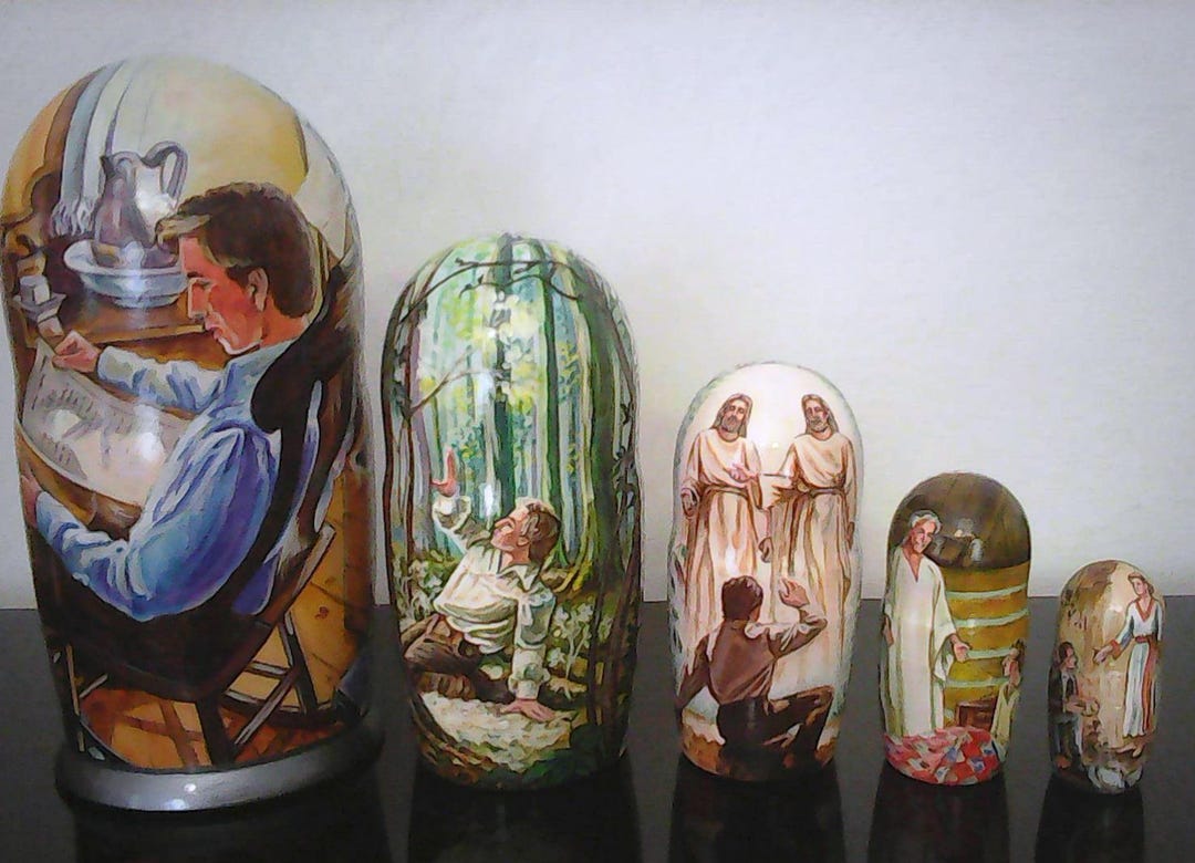 Joseph Smith Story/ Nesting Doll: Religious Art Matryoshka (25cm) - Etsy