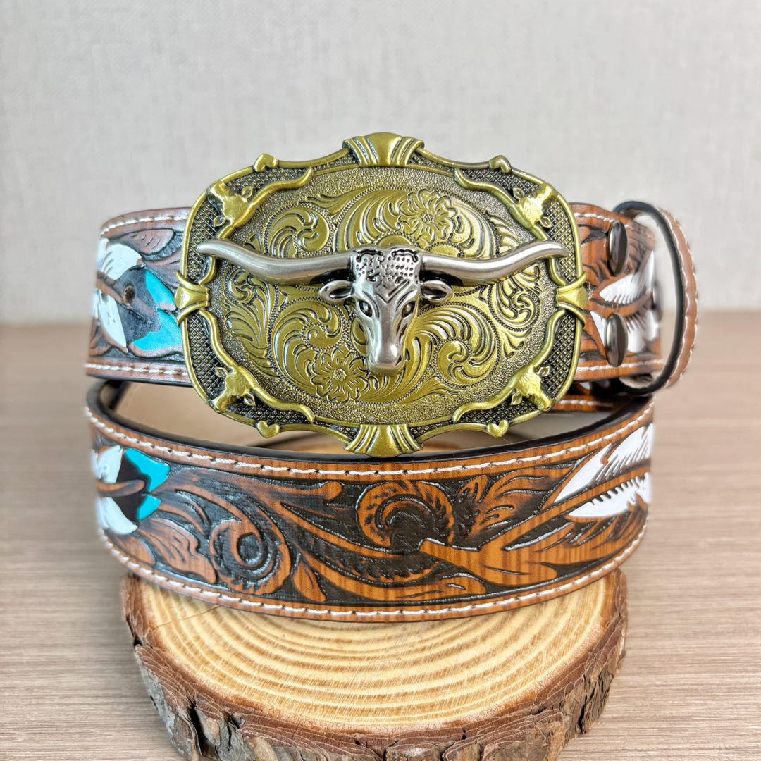 Western Cowboy Vintage Bull Head Belt Buckle | Creative Western-style ...