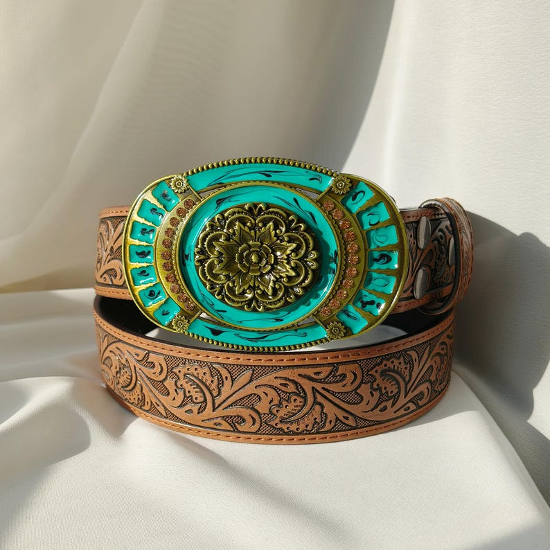 Ladies Vintage Pattern Belt Buckle | Durable Belt | Geometric Beauty ...