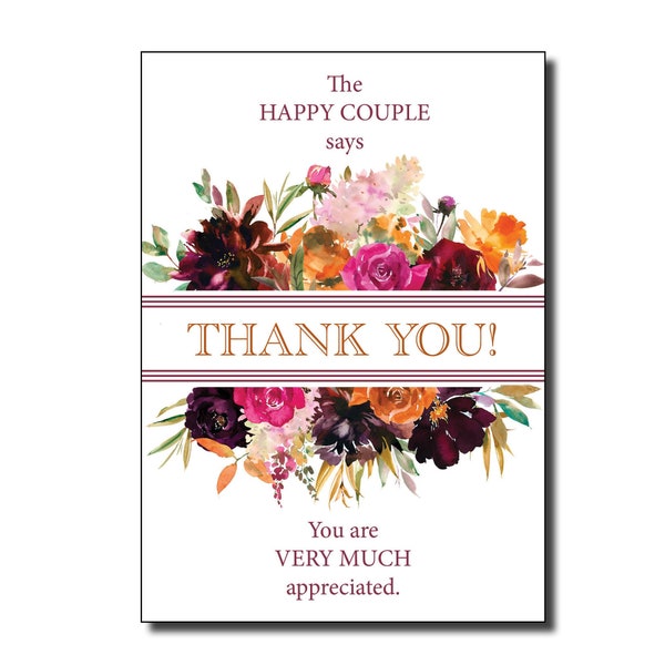 Pre Printed Thank You Cards - Etsy