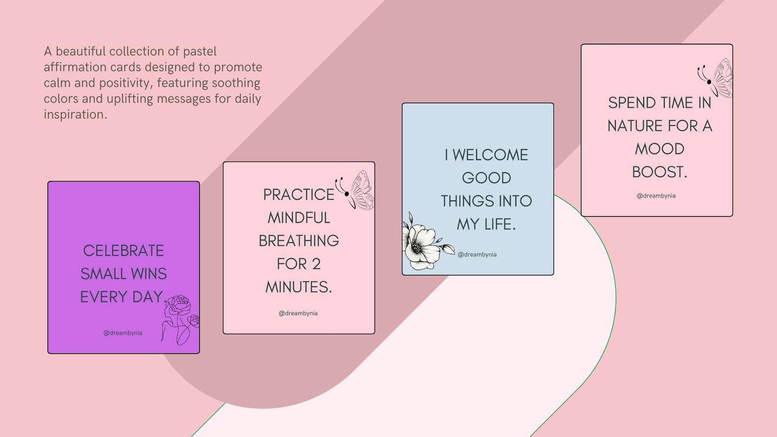 Daily Affirmation Cards Printable | Self Care and Mental Health Tips ...
