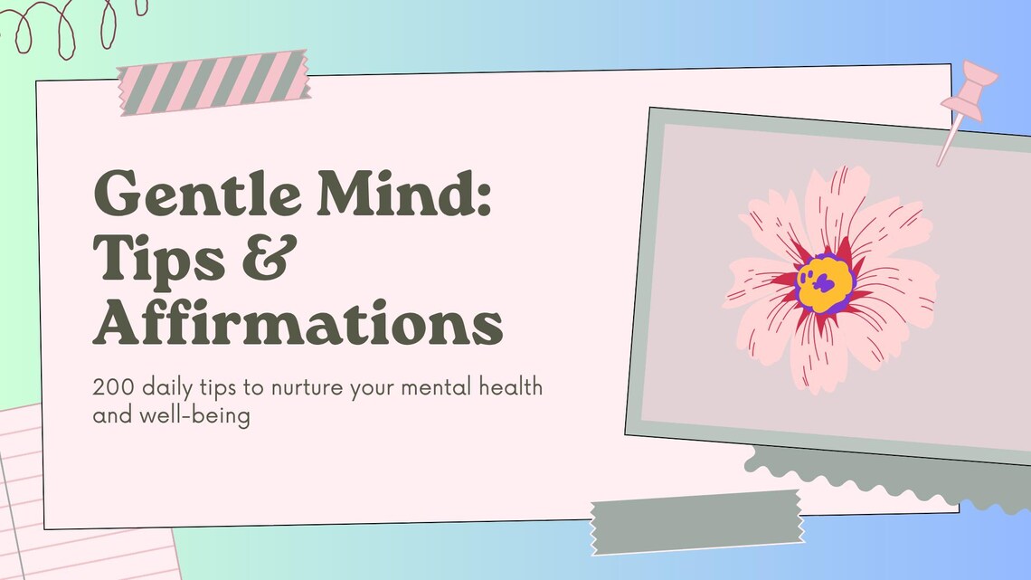Daily Affirmation Cards Printable | Self Care and Mental Health Tips ...