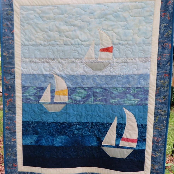 Sailboat Quilt - Etsy