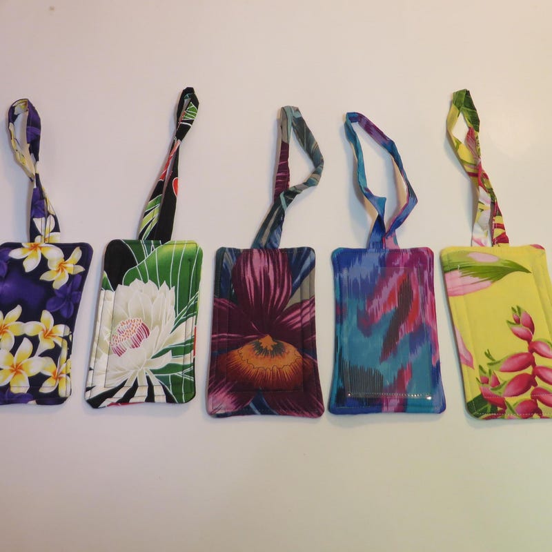 Fabric Luggage Tag - Etsy
