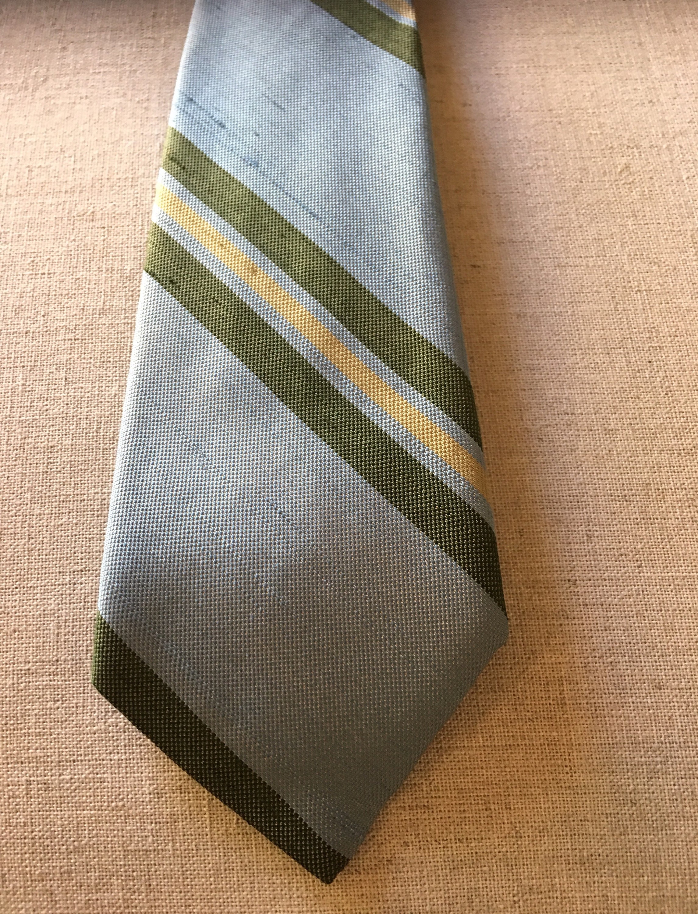 Ultra Cool Mid Century Silk Striped Tie by Maurice and Son Beverly ...