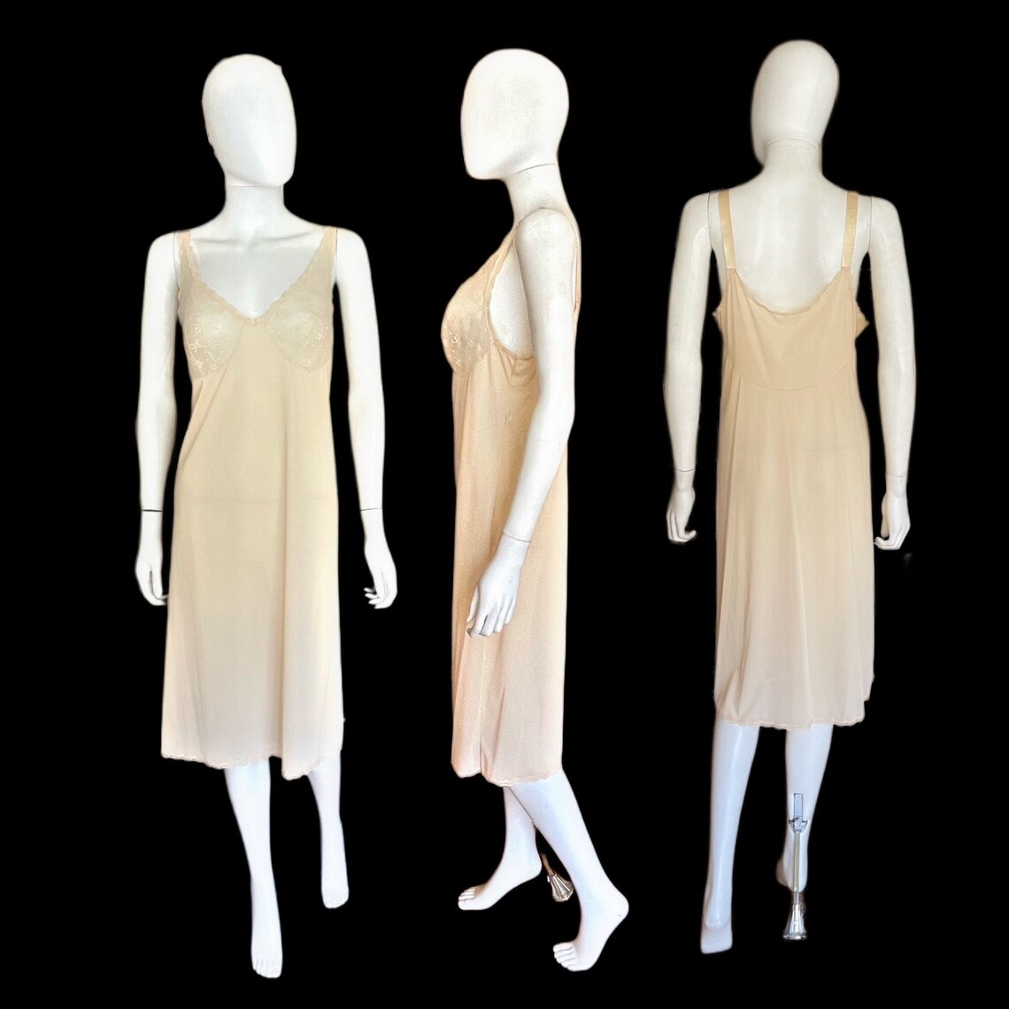 Vintage Vanity Fair Nude Dress Slip Etsy