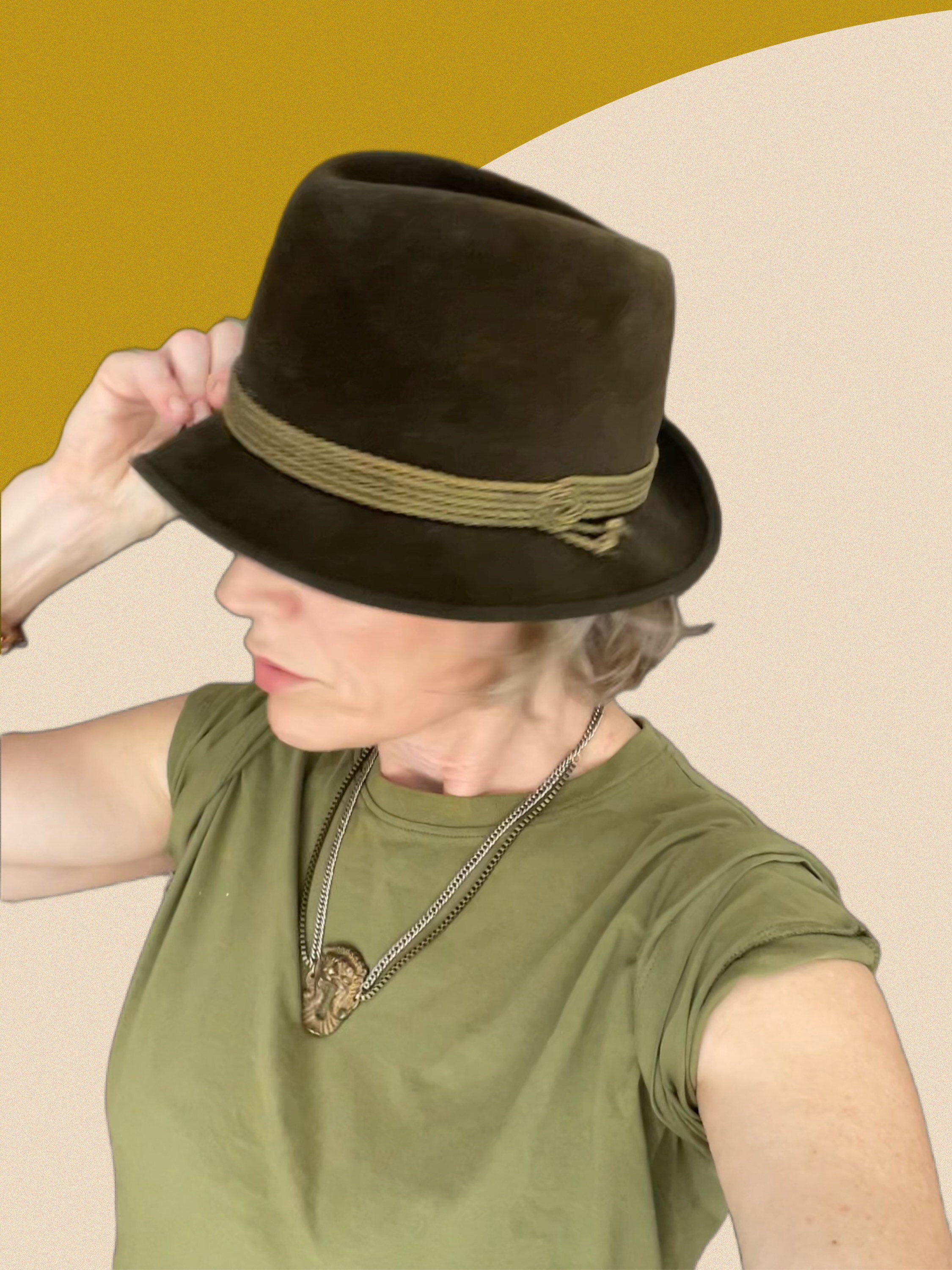 Mid Century Deep Hunter Green Velvet Fedora - Etsy