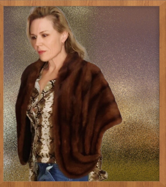 stunning mink stole - Gem