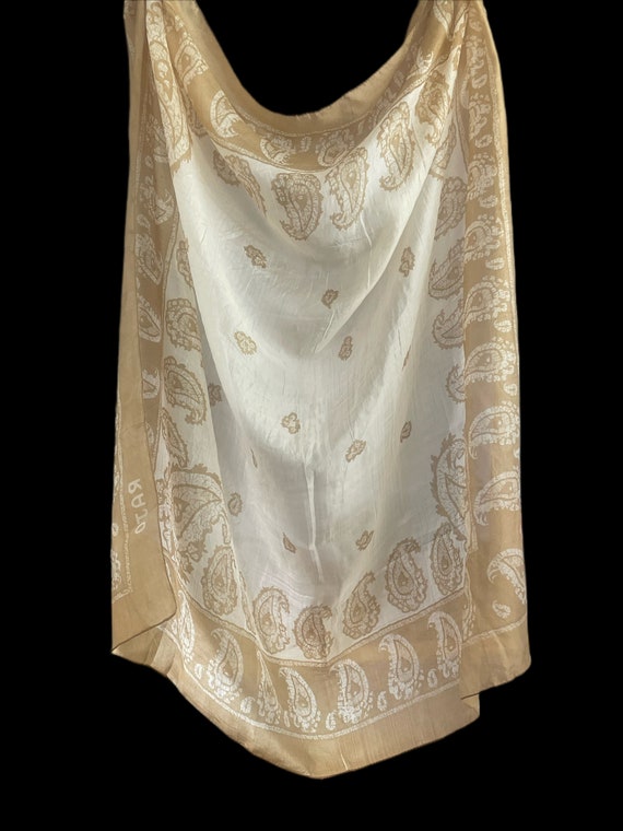 beautiful large vintage scarf - Gem
