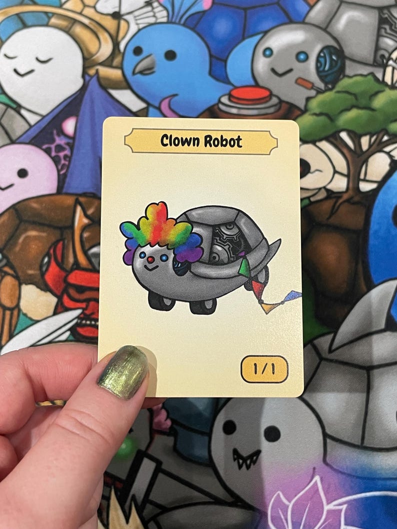 Clown Robot 1/1 - MTG Tortle Token Single - Etsy