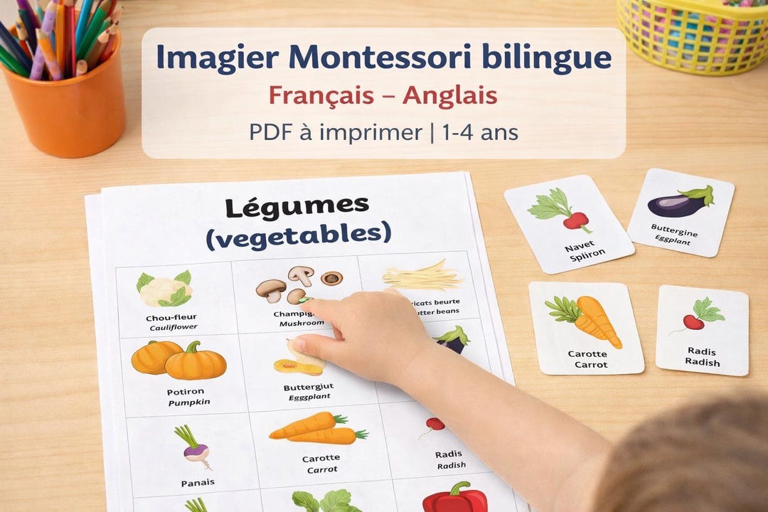 Printable Bilingual (french/english) Montessori Educational Materials ...