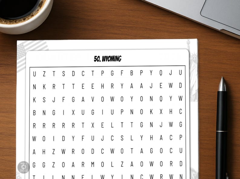 United States Word Search Printable, 101 Puzzles With Solutions for ...