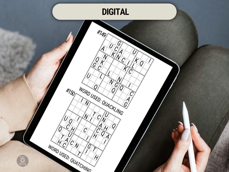 200 Large Print Wordoku Puzzles, Brain Teasers (digital PDF) - Etsy