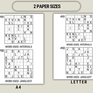 200 Large Print Wordoku Puzzles, Brain Teasers (digital PDF) - Etsy