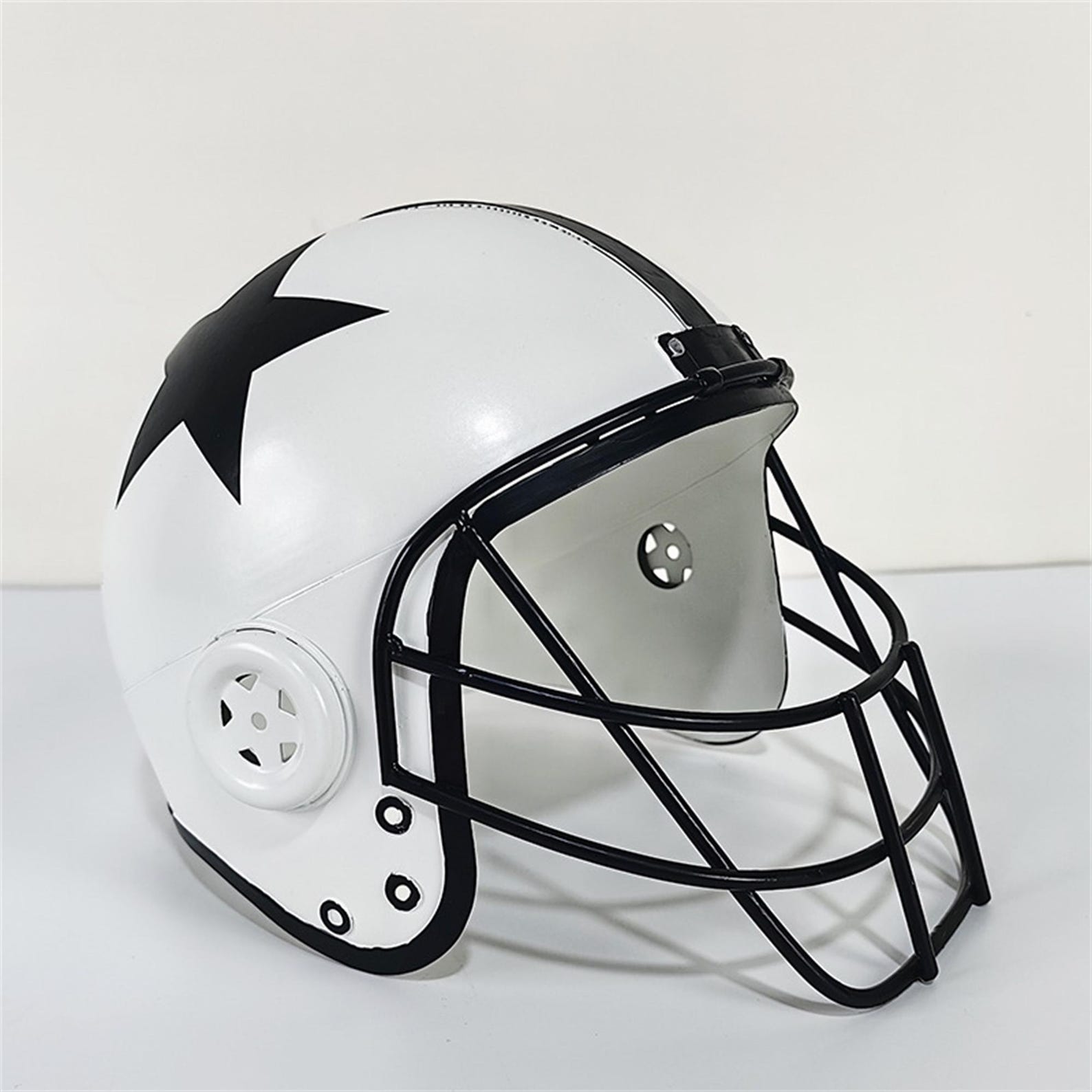Vintage Style Football Helmet Replica: Wearable Sports Decor - Etsy