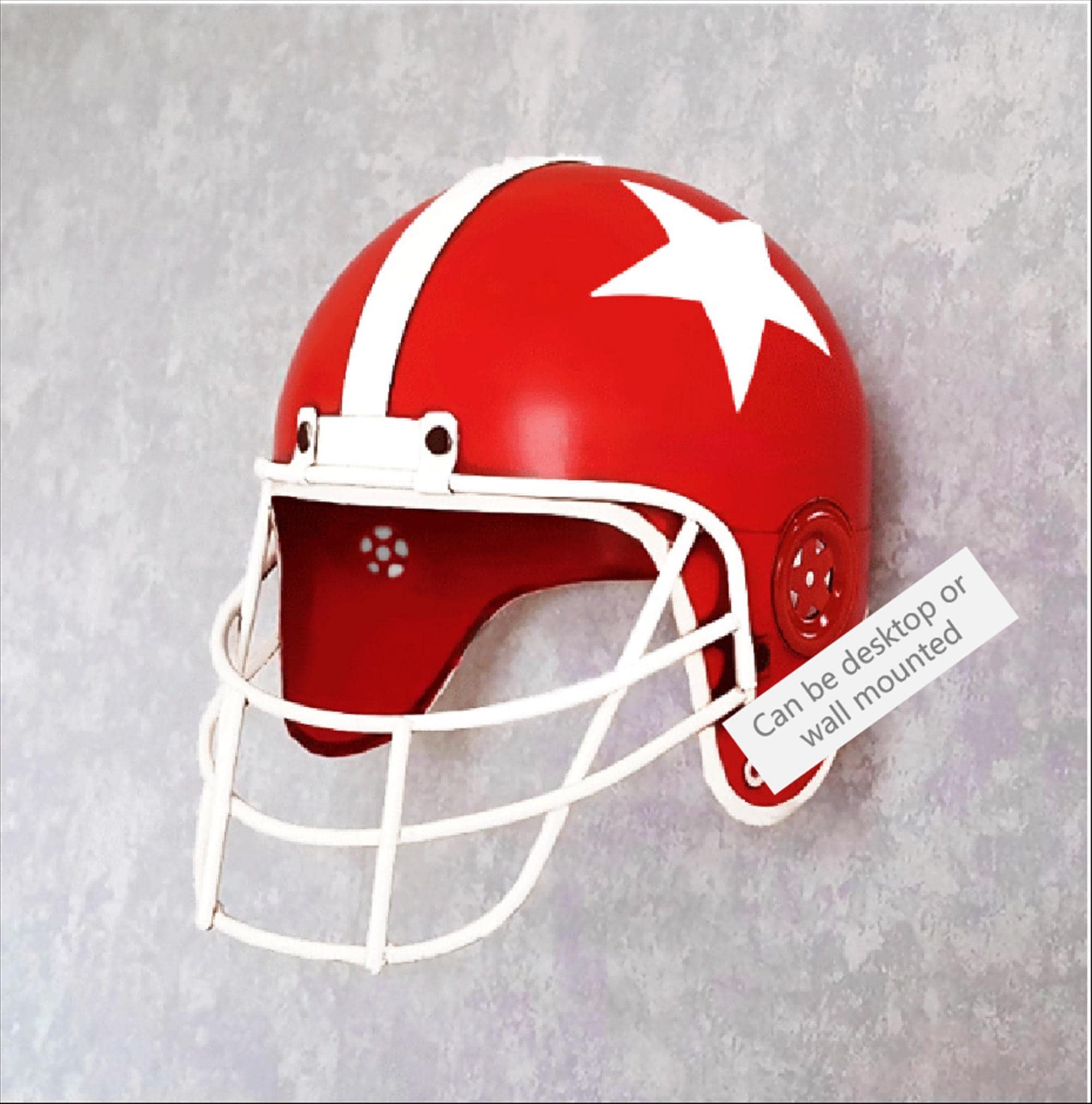 Vintage Style Football Helmet Replica: Wearable Sports Decor - Etsy